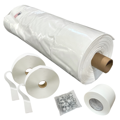 VaporBright Crawl Space & Basement Wall Liner Kit - Waterproof.com