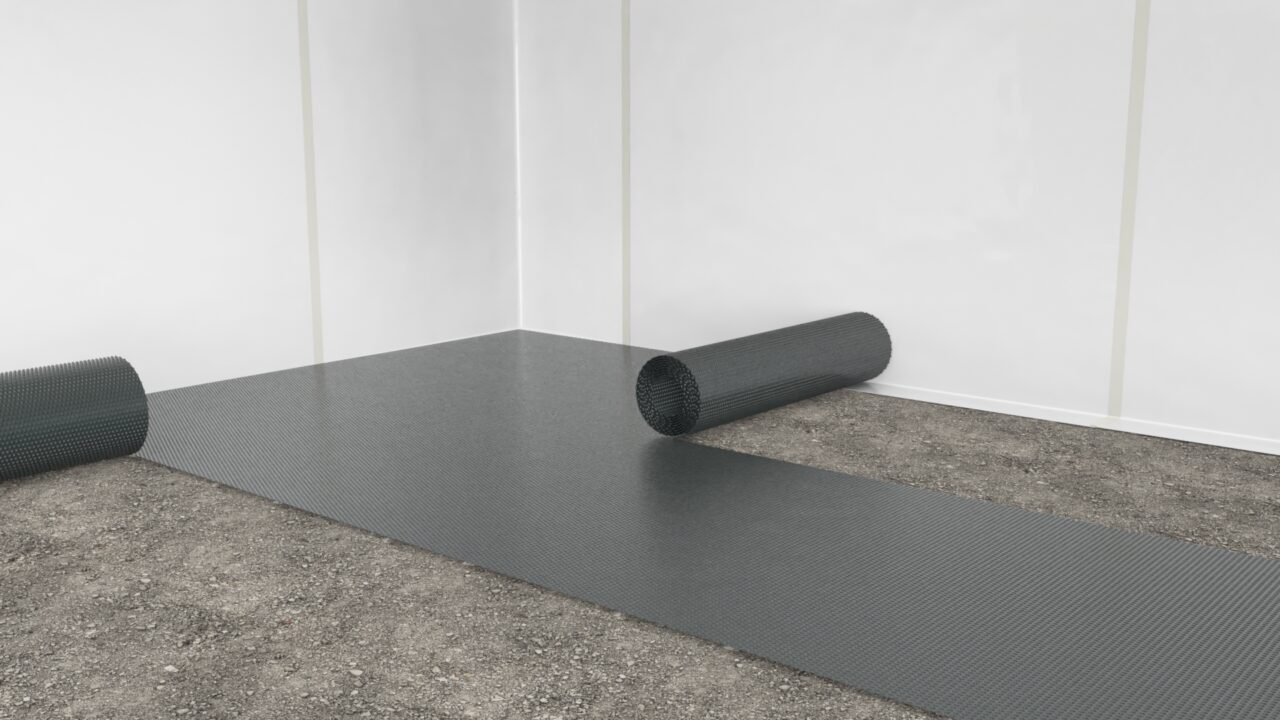 BaseShield Drainage Dimple Mat | Crawl Space Drainage Matting